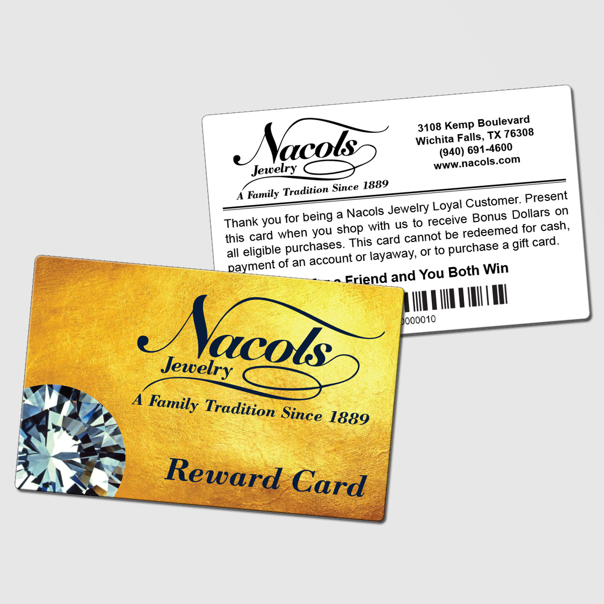Reward Cards - Hershel Barg & Associates